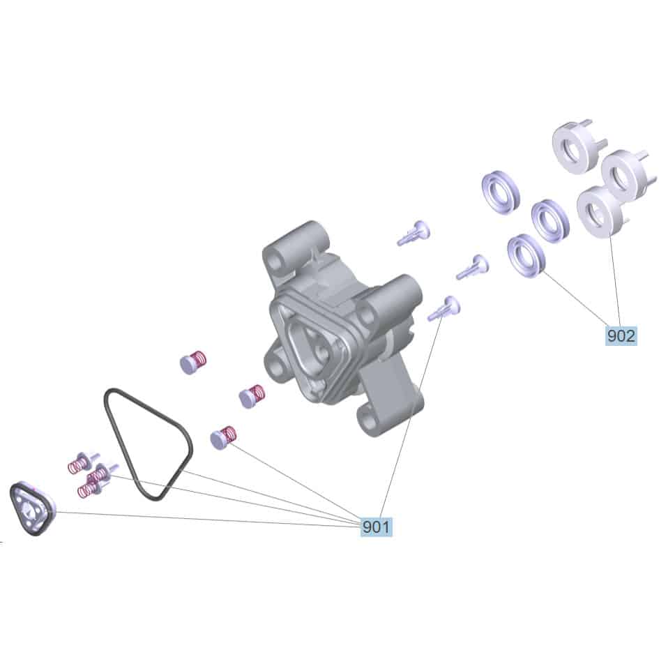 Pump head Alu FC ric - Septimus Spares