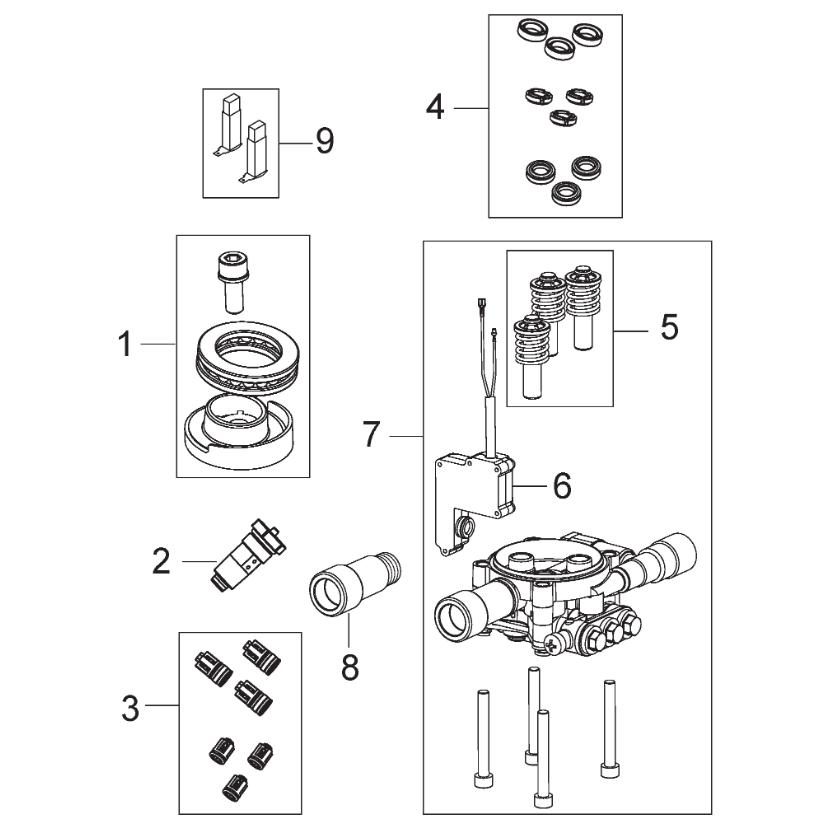 Nilfisk C 110 7-5 X-TRA UK Motor pump diagram and parts list - Septimus ...